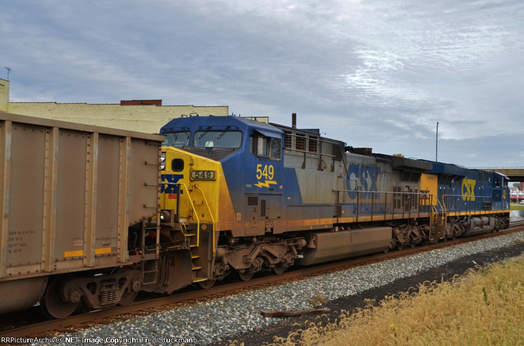 CSX 549 is not so clean.